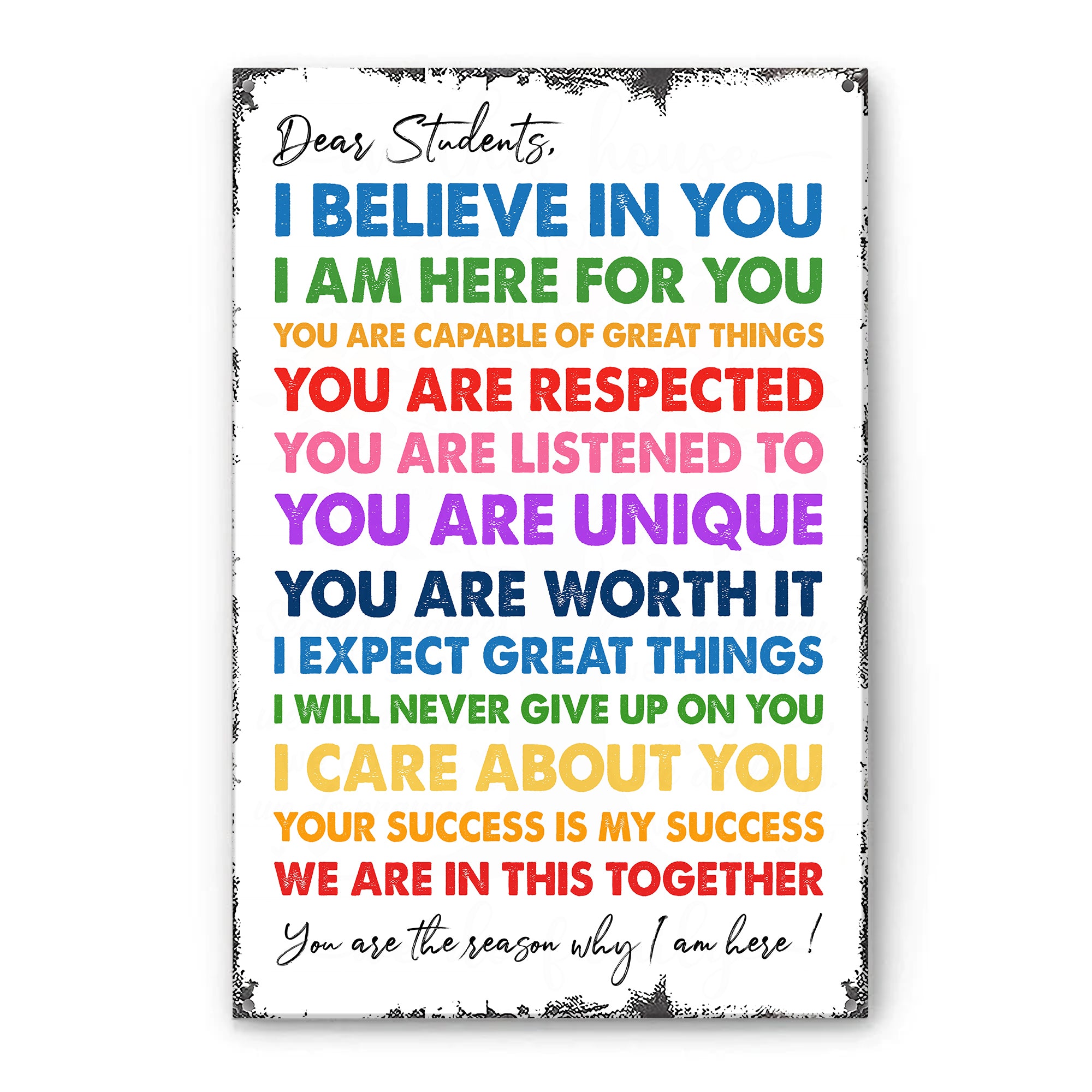 Social Equality Poster & Canvas, In This Classroom Inclusion Safe Spac
