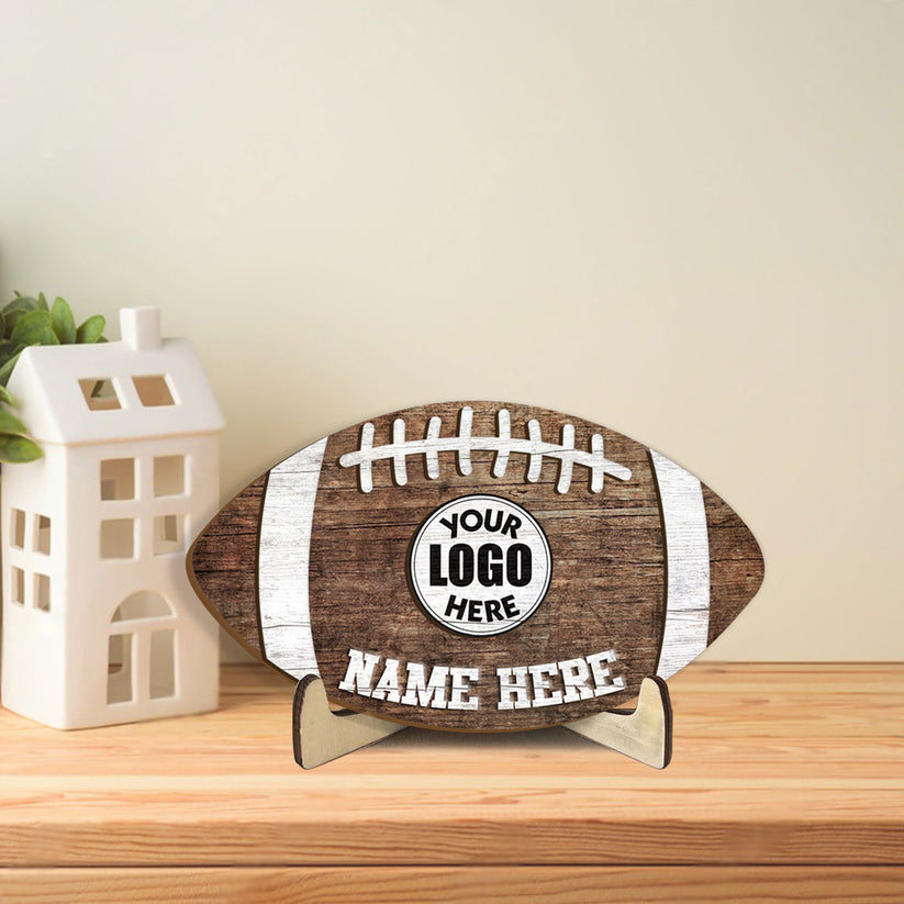 Personalized Football Wooden Plaque, American Football Wooden Sign, Cu