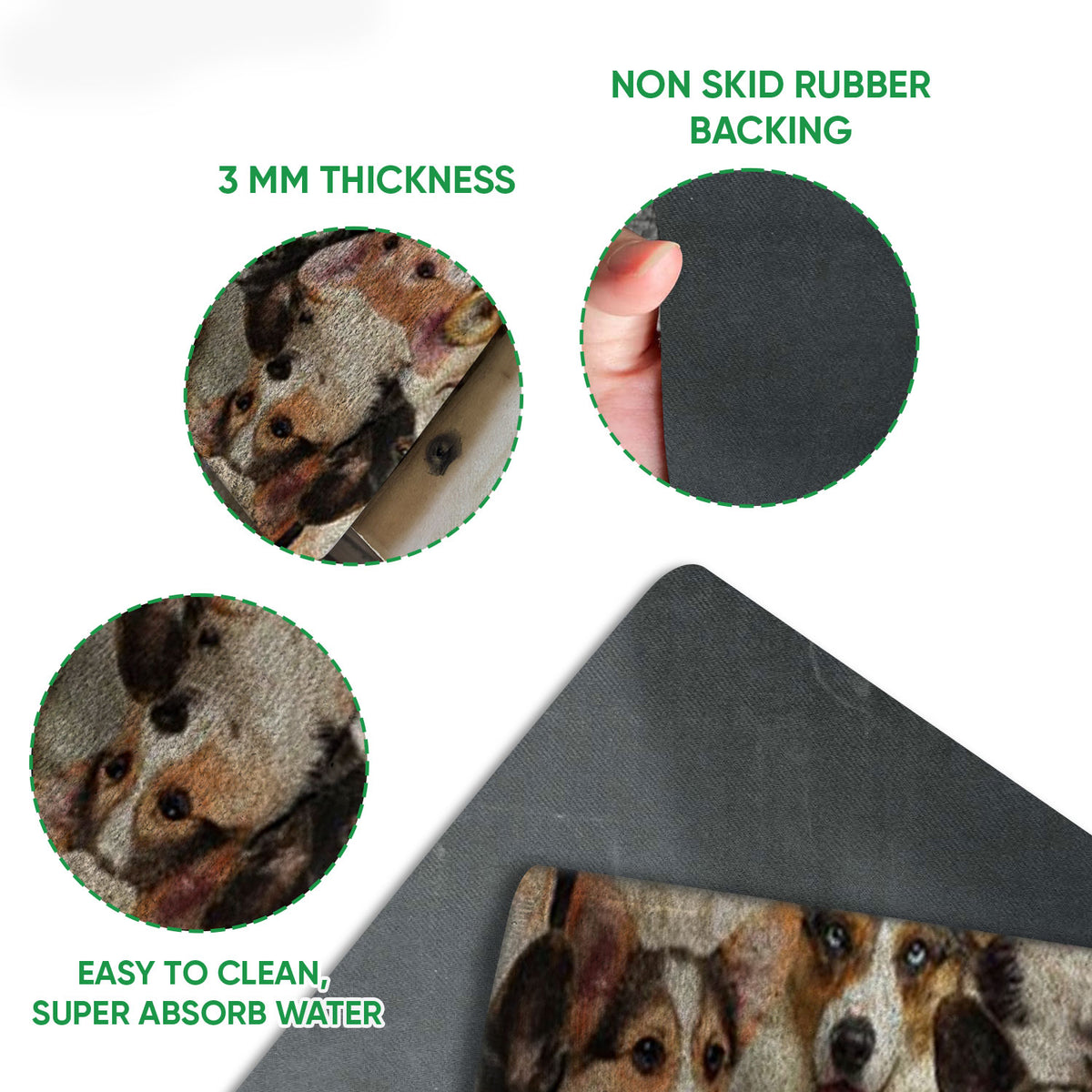 Ohaprints Doormat Outdoor Indoor A Bunch Of Corgi Welsh Corgis Dog ...