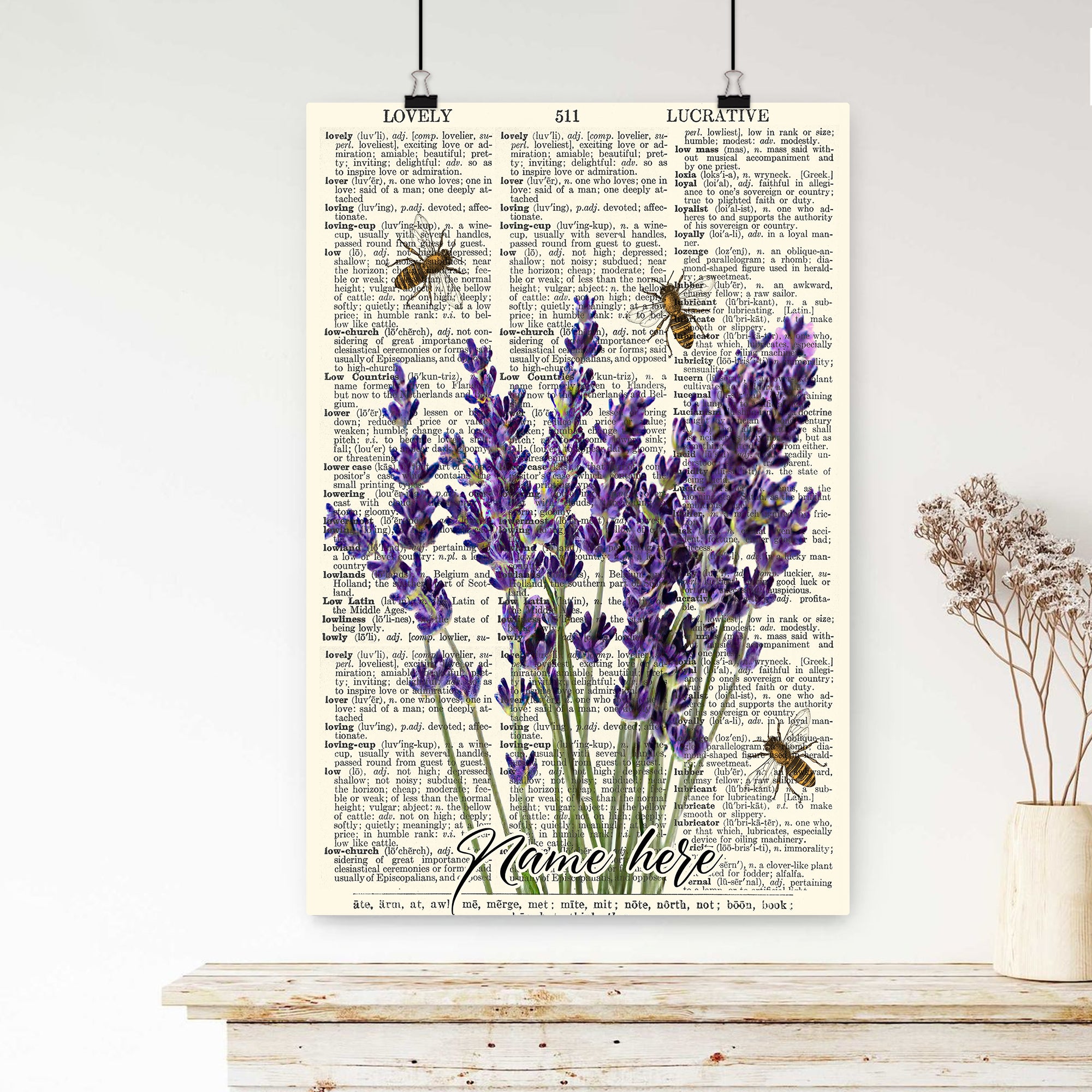 Vintage Lavender Flowers