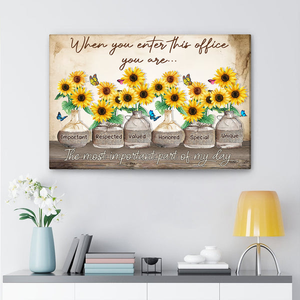 Inspirational Poster & Canvas, When You Enter This Office - Motivation