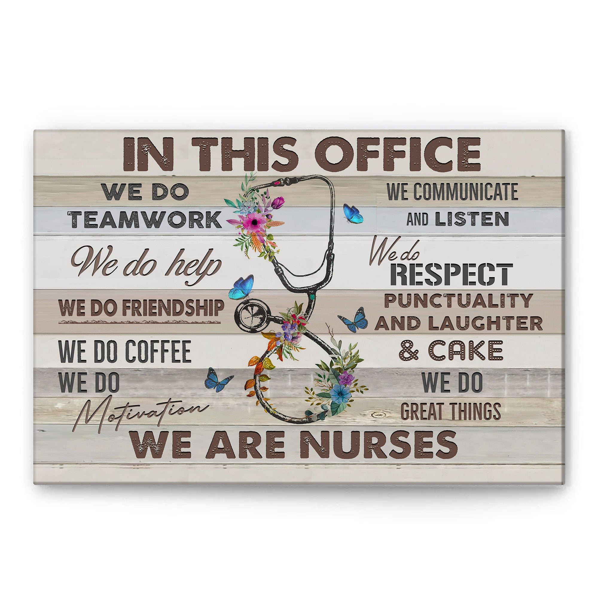 Nurse Poster & Canvas, In This Office Nurse We Are Nurses Wall Art, Ho