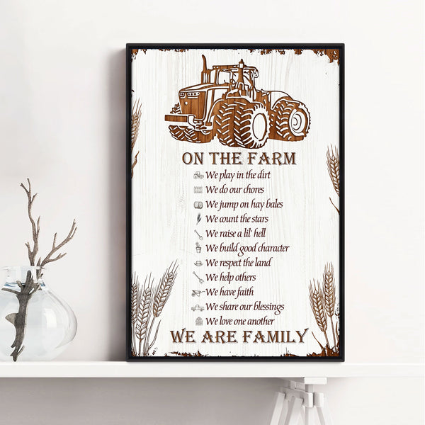 Tractor Poster & Canvas, Motivational Inspirational Quote - On The Far ...