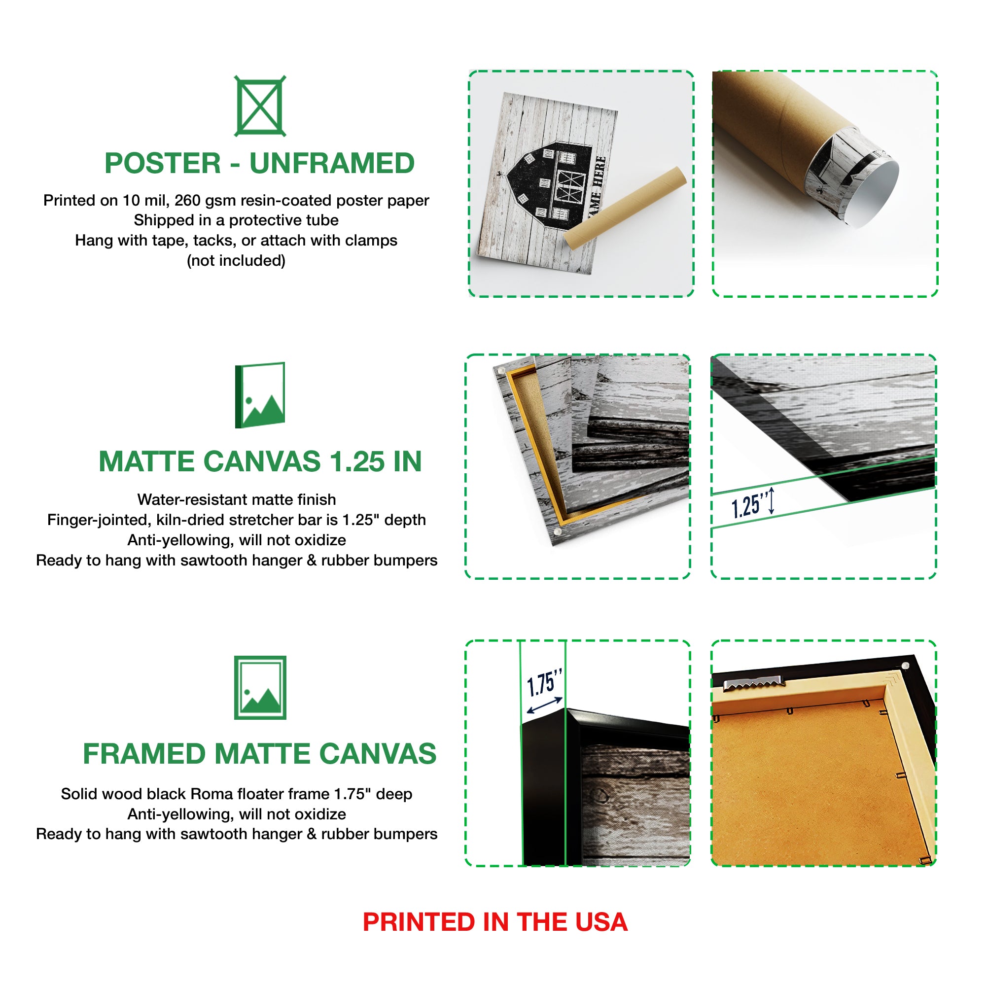 Farmer Poster & Canvas, Rustic Barn Cabin Farmhouse - Farm Country Lif