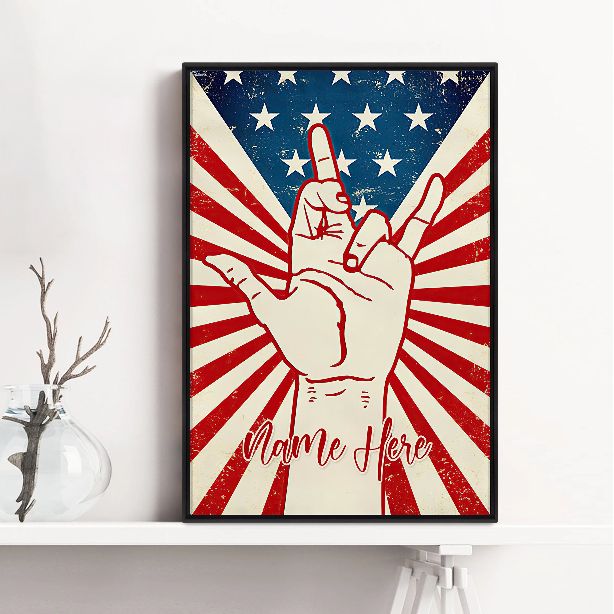 Sign Language Poster & Canvas, I Really Like You ASL - American Sign L ...