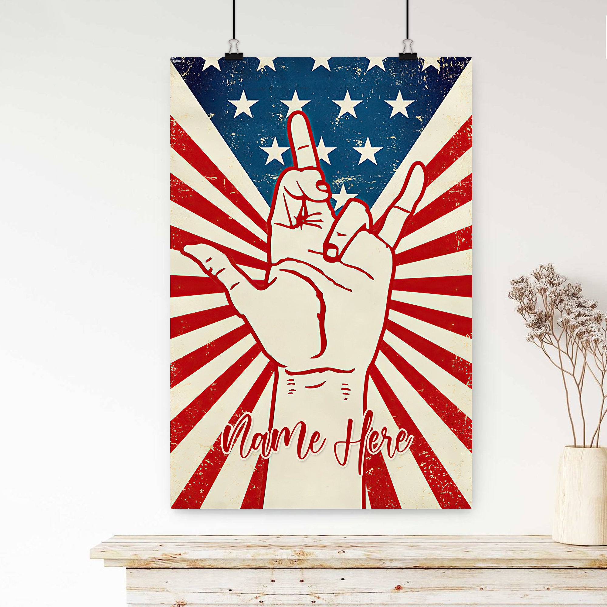 Sign Language Poster & Canvas, I Really Like You ASL - American Sign L ...