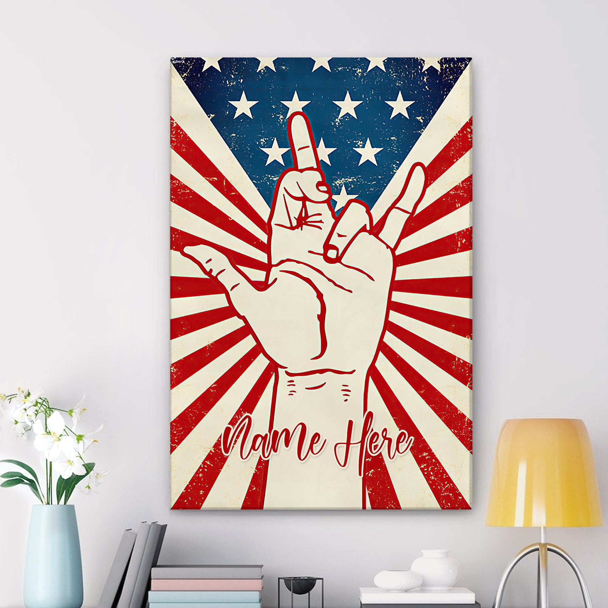 Sign Language Poster & Canvas, I Really Like You ASL - American Sign L ...
