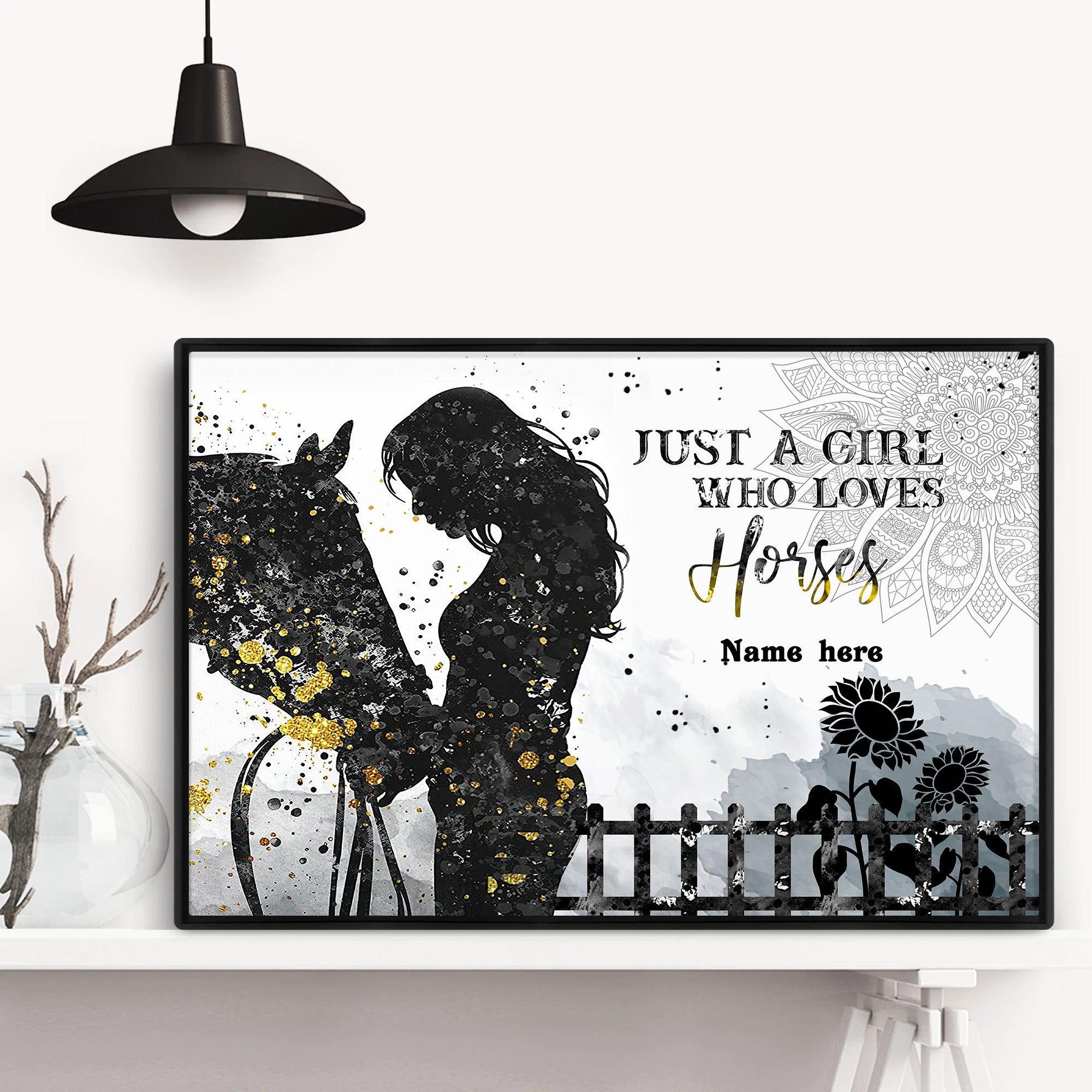Personalized Horse Poster & Canvas, Inspirational Poster - Farmhouse H ...