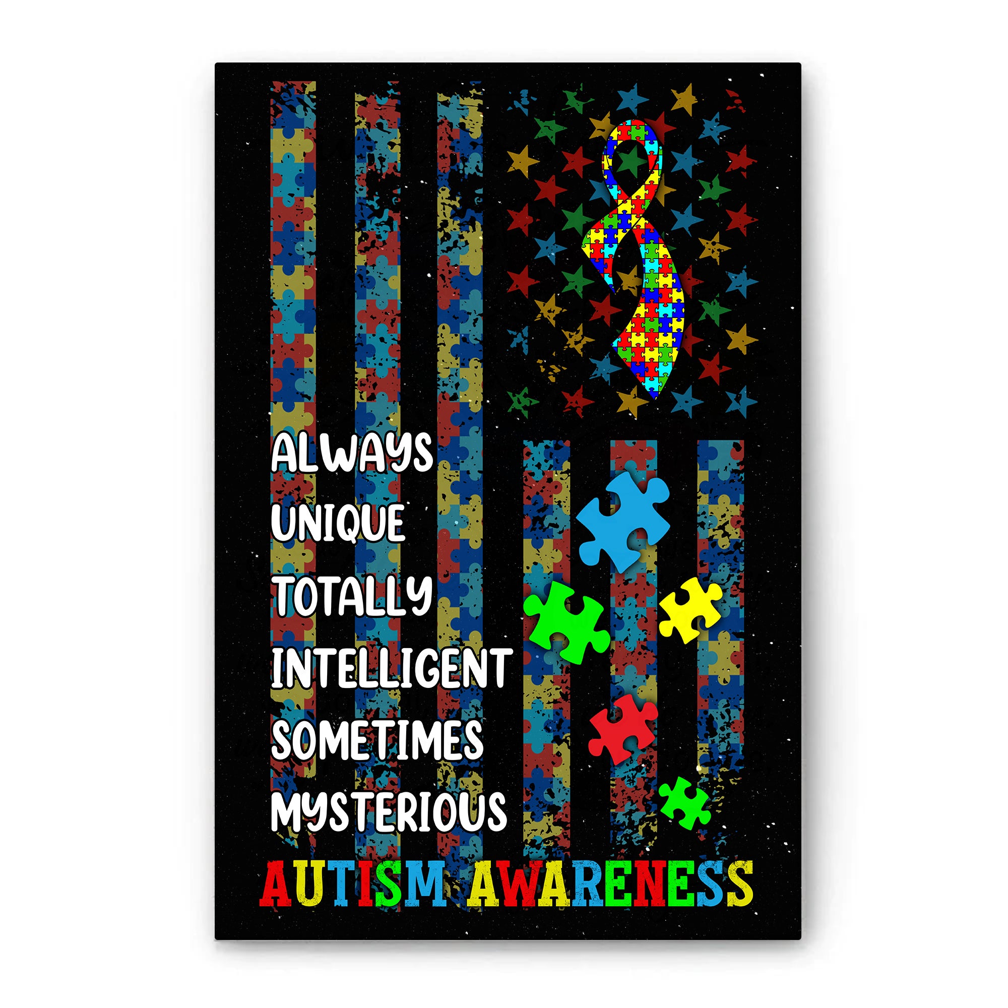 Autism Awareness Poster & Canvas, Inspired - Motivational Autism Wall